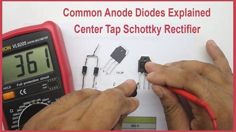 How To Make Common Anode Diodes Explained Center Tap Schottky