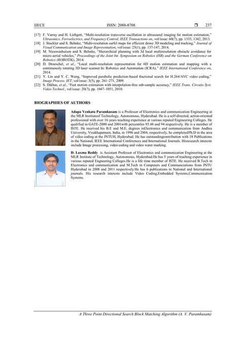 A Three Point Directional Search Block Matching Algorithm Pdf