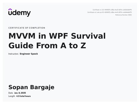 Csharp Wpf Mvvm Xaml Udemy Lifelonglearning Wpfdevelopment