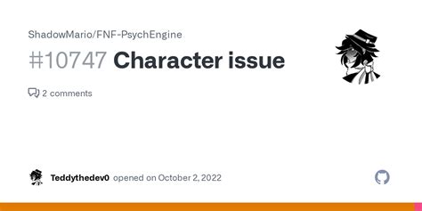 Character Issue · Issue 10747 · Shadowmariofnf Psychengine · Github
