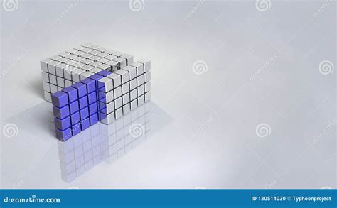 Structure Composed Of Blocks Sample Extracted From It Stock Illustration Illustration Of