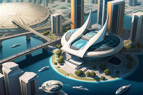 Premium AI Image A Model Of A World Map With A Model Of The World S Tallest Building