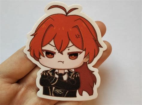 Genshin Impact Diluc Stickers Preorder Etsy