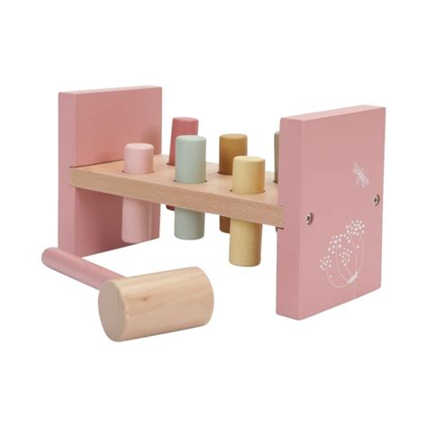 Little Dutch Pounding Bench Wild Flowers Toy Dubai Toys Mena Llc