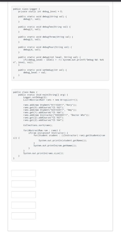 Solved Question Pts Given The Following Code What Are Chegg