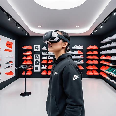 Premium Photo Immersive Virtual Reality Shopping For Nike Products