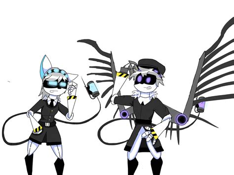 Two Murder Drones Au Ocs By Shoraourrobowolf On Deviantart