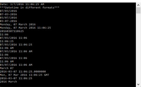 C DateTime Format Working With Date Time Format In C