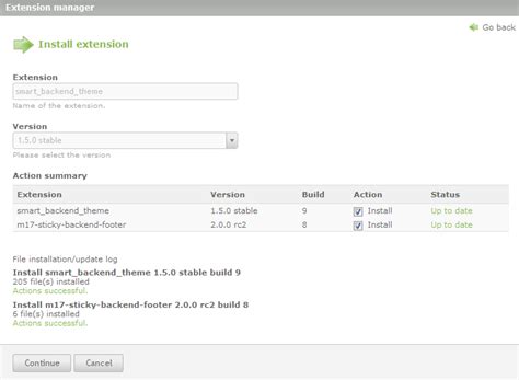installing themes in the contao cms web hosting hub