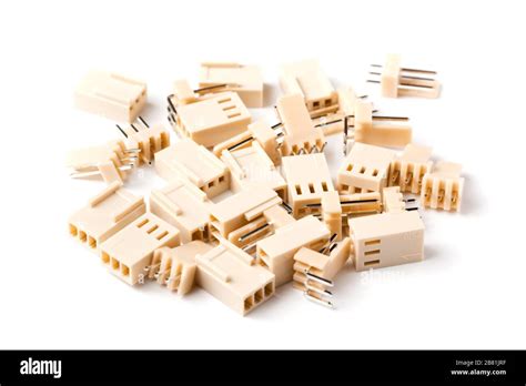 Block Contacts For Connecting Electrical Lines Isolated On A White Background Clamp For