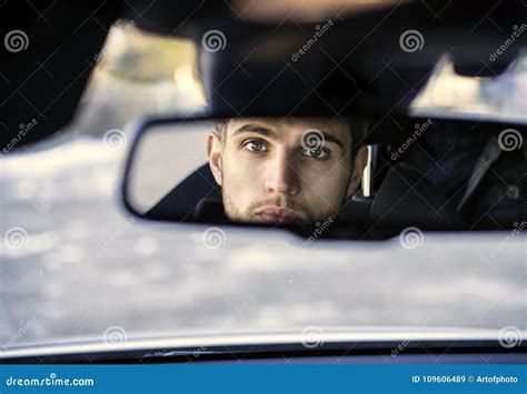Handsome Man Driving Car Wearing Sunglasses Stock Image Cartoondealer