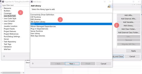 adding junit5 library to a project