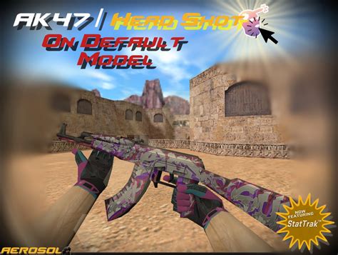 Ak 47 Head Shot Skin On Default Model Counter Strike 16 Mods