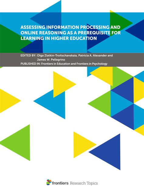 Pdf Assessing Information Processing And Online Reasoning Book