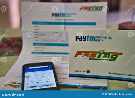 Fast Tag Along With A Mobile Phone On The Table The Application Form