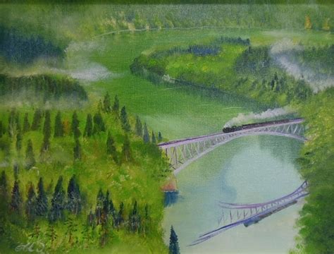 只見線第一鉄橋SL走る by 渡辺 正重アート絵画の販売 通販 サイト Artmeter 国内最大級のインディーズアート専門