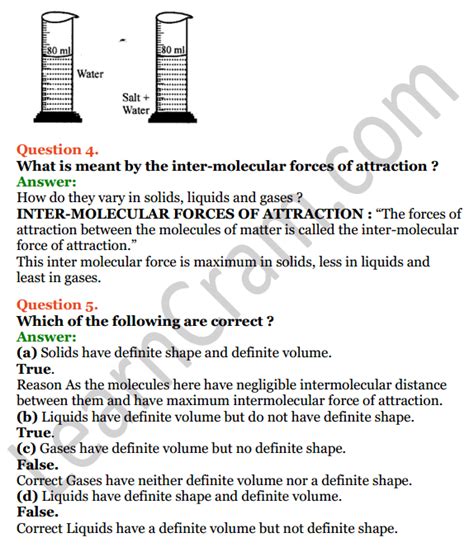 Selina Concise Physics Class 8 Icse Solutions Chapter 1 Matter Learn Cram
