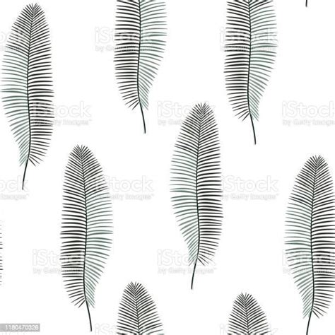 패션 스타일 정글 패턴 원활한 배경입니다 빈티지 색상 손바닥 잎 흰색 배경에 고립 3차원 형태에 대한 스톡 벡터 아트 및 기타 이미지 3차원 형태 교육 금속 Istock