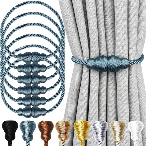 Nieffeiy Magnetic Curtain Tiebacks Outdoor Curtain Tie