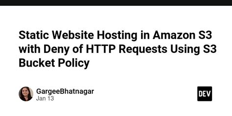static website hosting in amazon s3 with deny of requests using s3