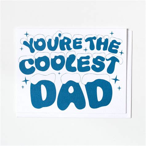 Youre The Coolest Dad Note Card Virtu