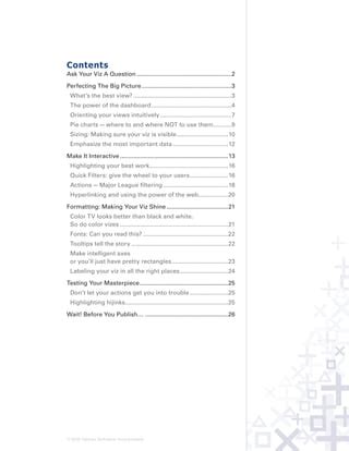 Tableau Visual Guidebook PDF