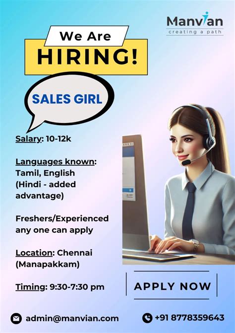 Manvian On Linkedin Wearehiring Salesprofessionals Careeropportunity Chennaijobs