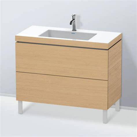 Duravit Vero Air Waschtisch mit L Cube Unterschrank 2 Auszüge eiche