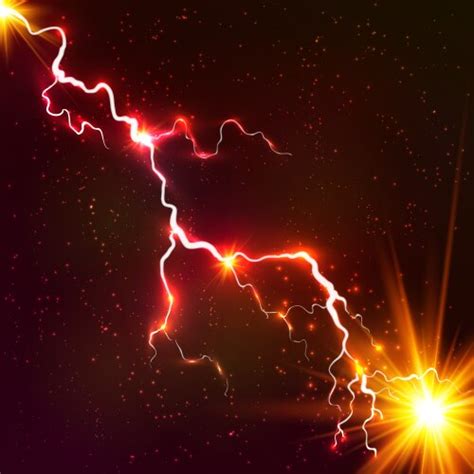Red Lightning Vector Images Over 9 300