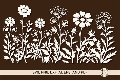 Cricut Wildflower Element Svg Bundle · Creative Fabrica
