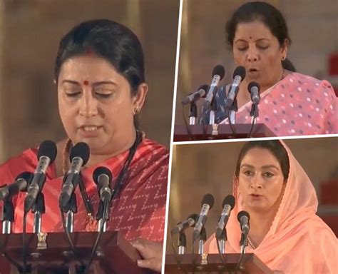 Smriti Irani Nirmala Sitharaman Harsimrat Badal Female Cabinet