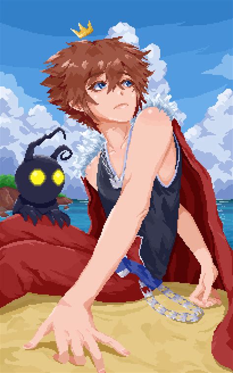 Sora At The Beach Art By Me Rkingdomhearts