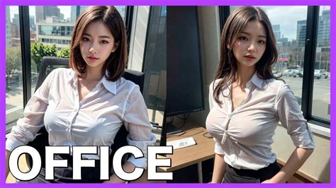 [4K] Office Outfits AI Art Lookbook - YouTube