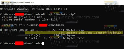 Alternative NTFS Streams In Windows