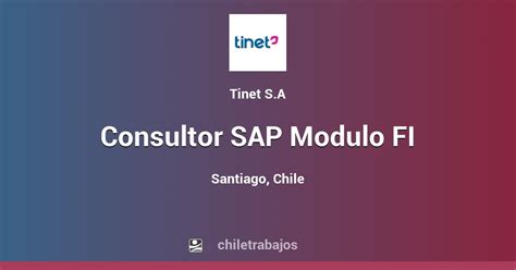 Consultor Sap Modulo Fi Santiago Chiletrabajos