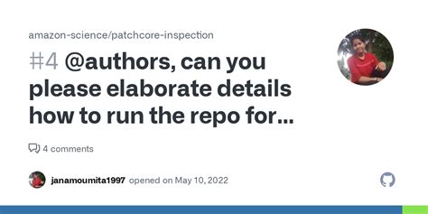Authors Can You Please Elaborate Details How To Run The Repo For Any