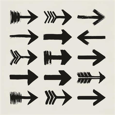 Premium Vector A Collection Of Arrows With Arrows Pointing To