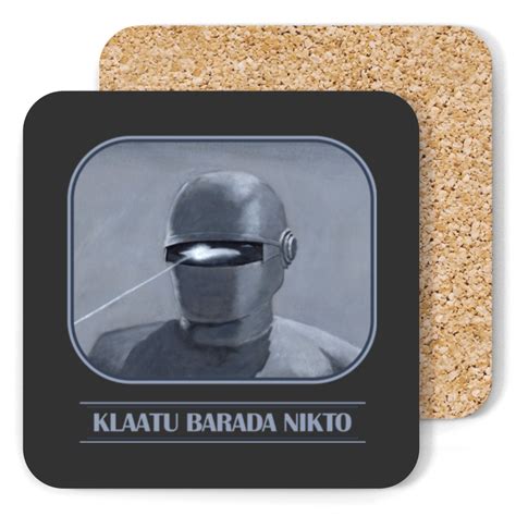Klaatu Barada Nikto The Day The Earth Stood Still Coasters Sold By