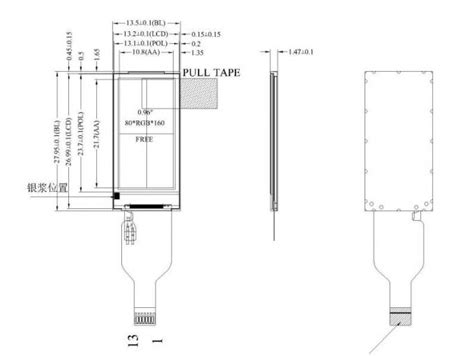 096 Inch 80x160 Spi Interface Tft Lcd Display Module Small Ips Lcd Display
