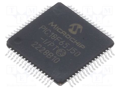 pic18f65j50 i pt microchip technology ic pic microcontroller 48mhz
