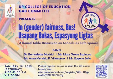 in gender fairness bes usapang bukas espasyong ligtas a