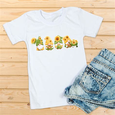 Sunflower Gnome Svg And Png Gnome Svg Spring Summer Fall Gnome Svg Png