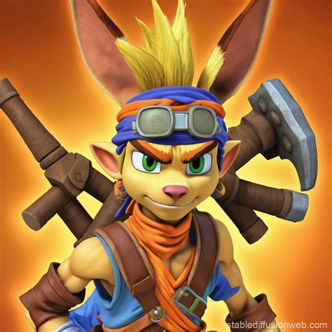 Jak Daxter Anime Style Stable Diffusion Online