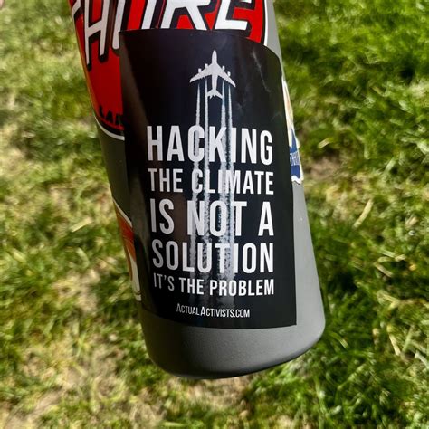 Hacking The Climate Sticker Actual Activists