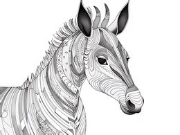 Enchanting Okapi Coloring Page Coloring Page