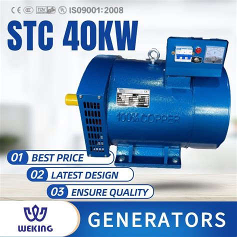 Stc 40kw Three Phase A C Electric Synchronous Generator Alternator