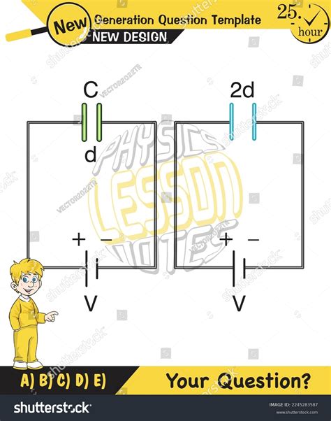 Physics Basic Electric Circuits Next Generation Stock Vector Royalty