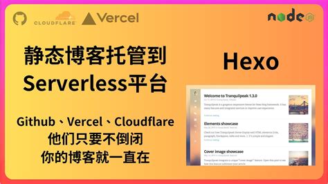 只要cloudflare、github、vercel他们不倒闭，你的博客就在！手把手带你跑一遍hexo静态博客生成器的部署、代码推送、发布