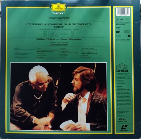 Piano Concerto No 5 Emperor De Ludwig Van Beethoven Krystian Zimerman