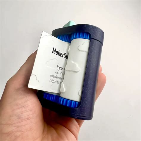 Clouds Pattern Business Card Embosser Rollers By Makerspaceonline
